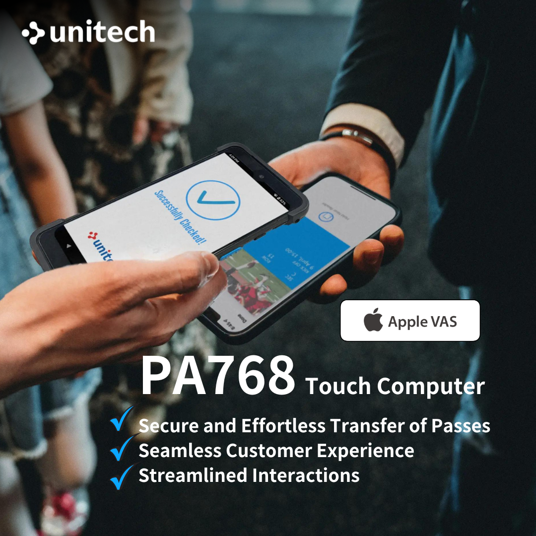 Unitech PA768 has officially passed the Apple VAS certification! -Newsroom | Unitech Global ...